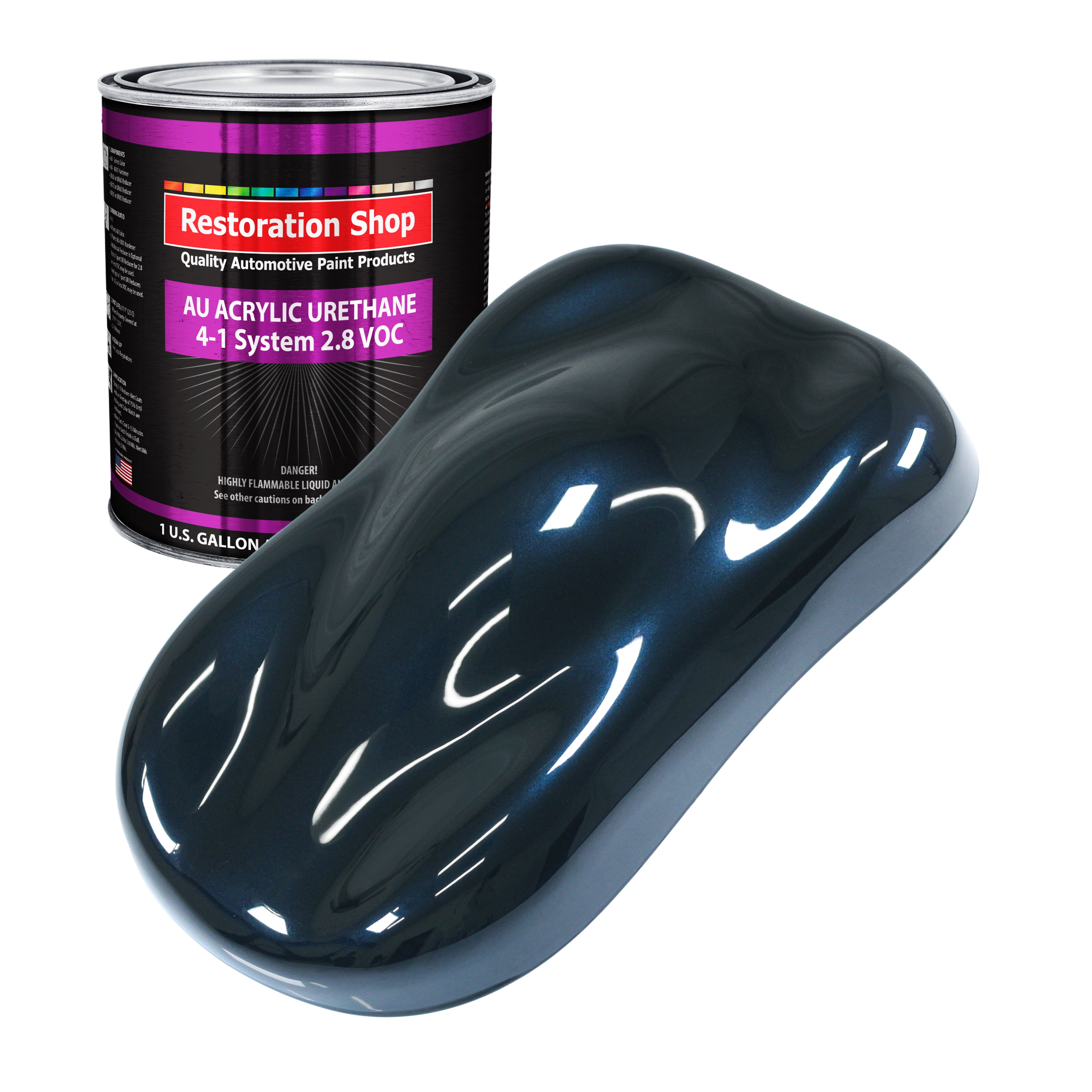 Restoration Shop Dark Midnight Blue Pearl Acrylic Urethane Auto Paint ...