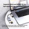 Whaledi Aluminum USB 3.0&Type C Card Reader for Fast Speed UHS Memory ...