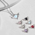 10 Pieces Bat Wing Heart Charm Collection Stylish Zircon Pendants for ...
