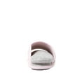 Dearfoams Women's Cloud Step Pillowtop Slide Slippers, Flocked, Gray, 7 ...