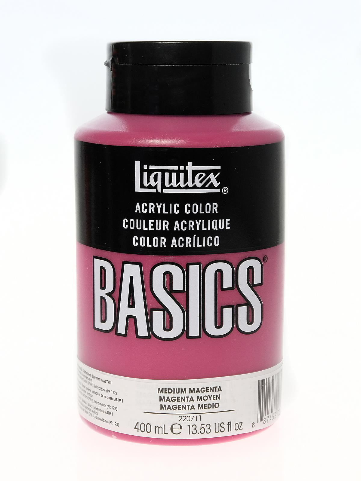 Basics Acrylics Colors medium magenta, 13.5 oz., flat cap squeeze ...