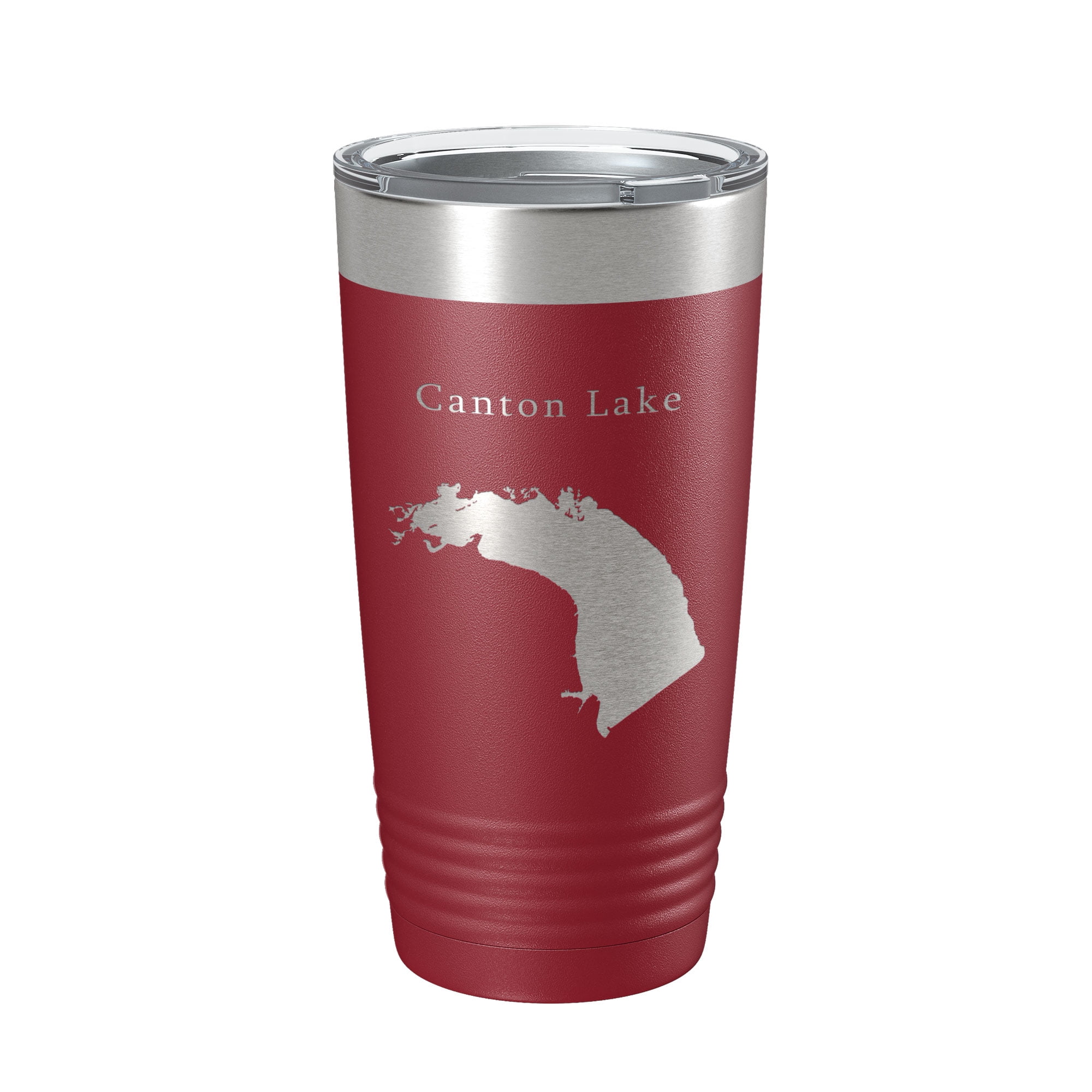 Canton Lake Map Tumbler Travel Mug Insulated Laser Engraved Coffee Cup ...