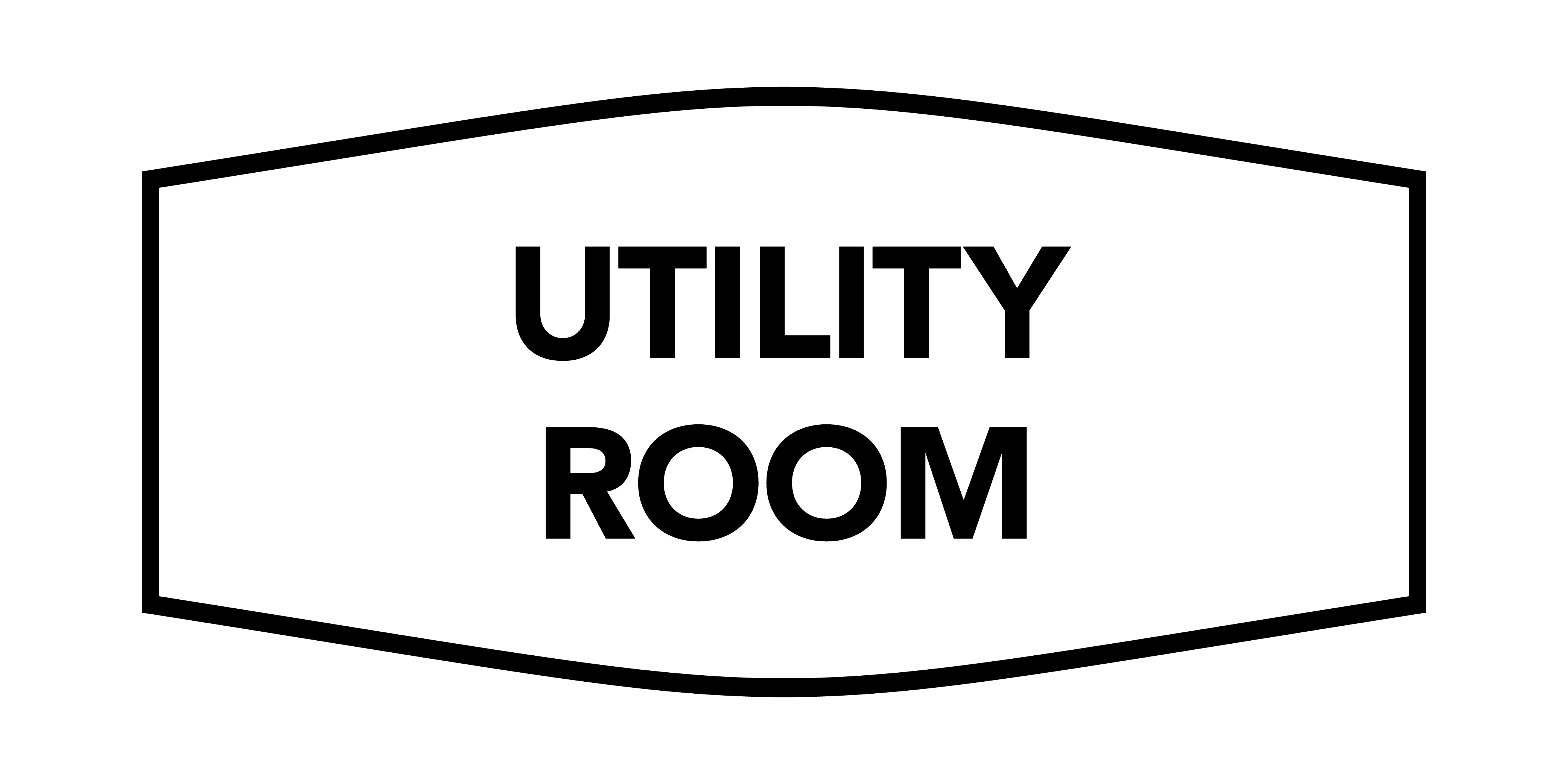 Fancy Utility Room Sign (White) - Large - Walmart.com