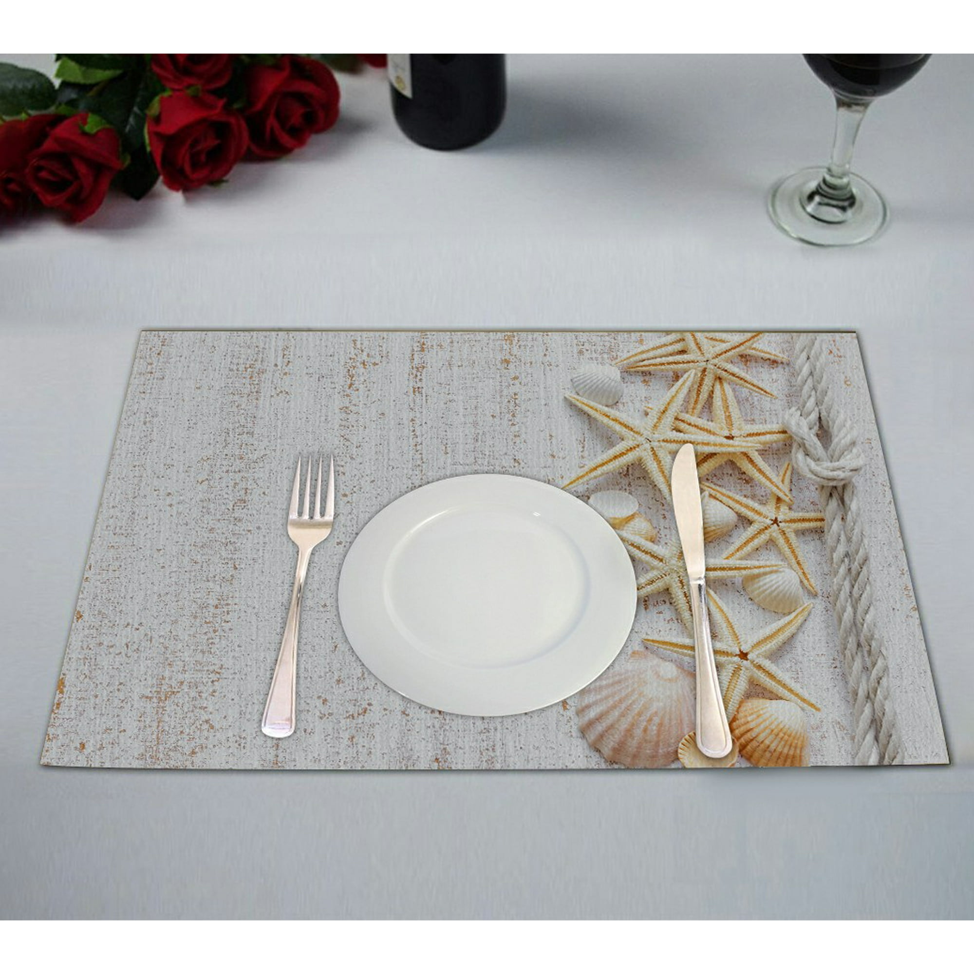 Click here for Erehome Sea Shells Placemat Table Mat Cup Mat 12x1... prices