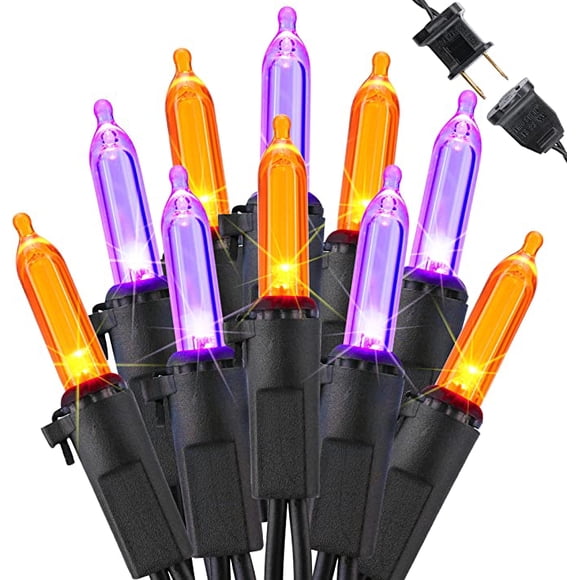 Orange And Purple String Lights
