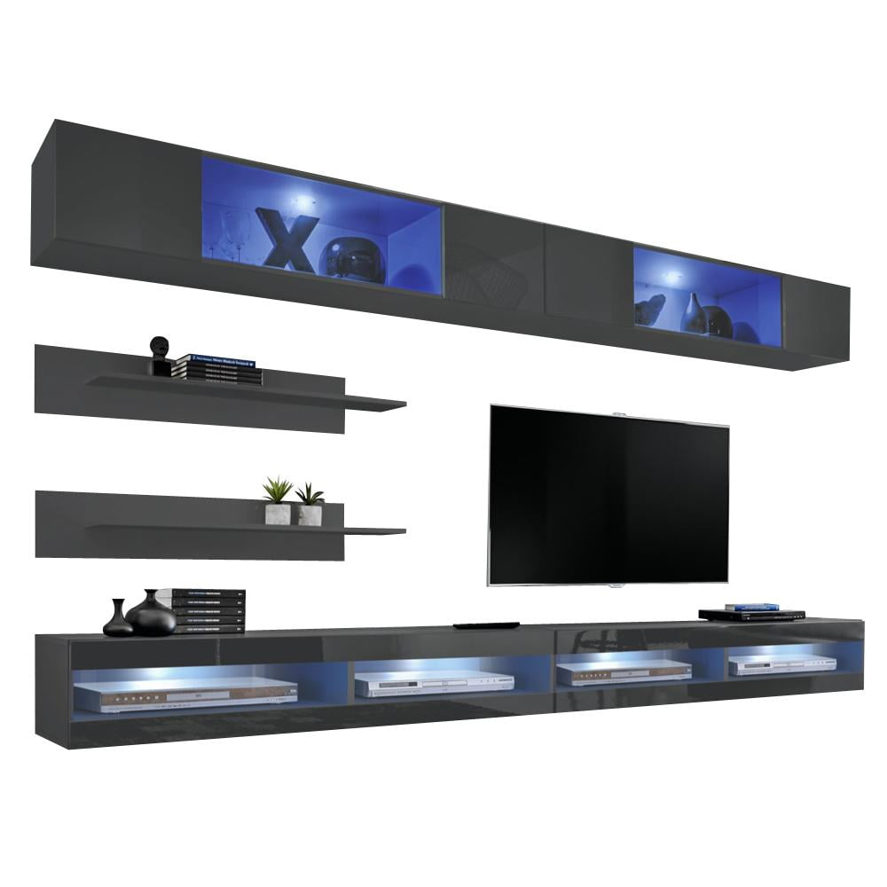 Fly I 35TV Wall Mounted Floating Modern Entertainment Center - Walmart.com