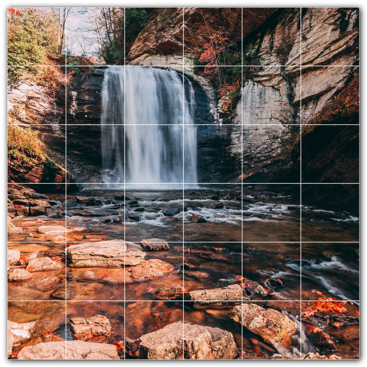 Picture-Tiles.com: Waterfalls Ceramic Tile Wall Mural WAL501109-66XL ...
