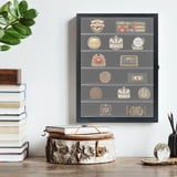 Rustic Black Shadow Box Frame Real Glass Window Door with Removable ...
