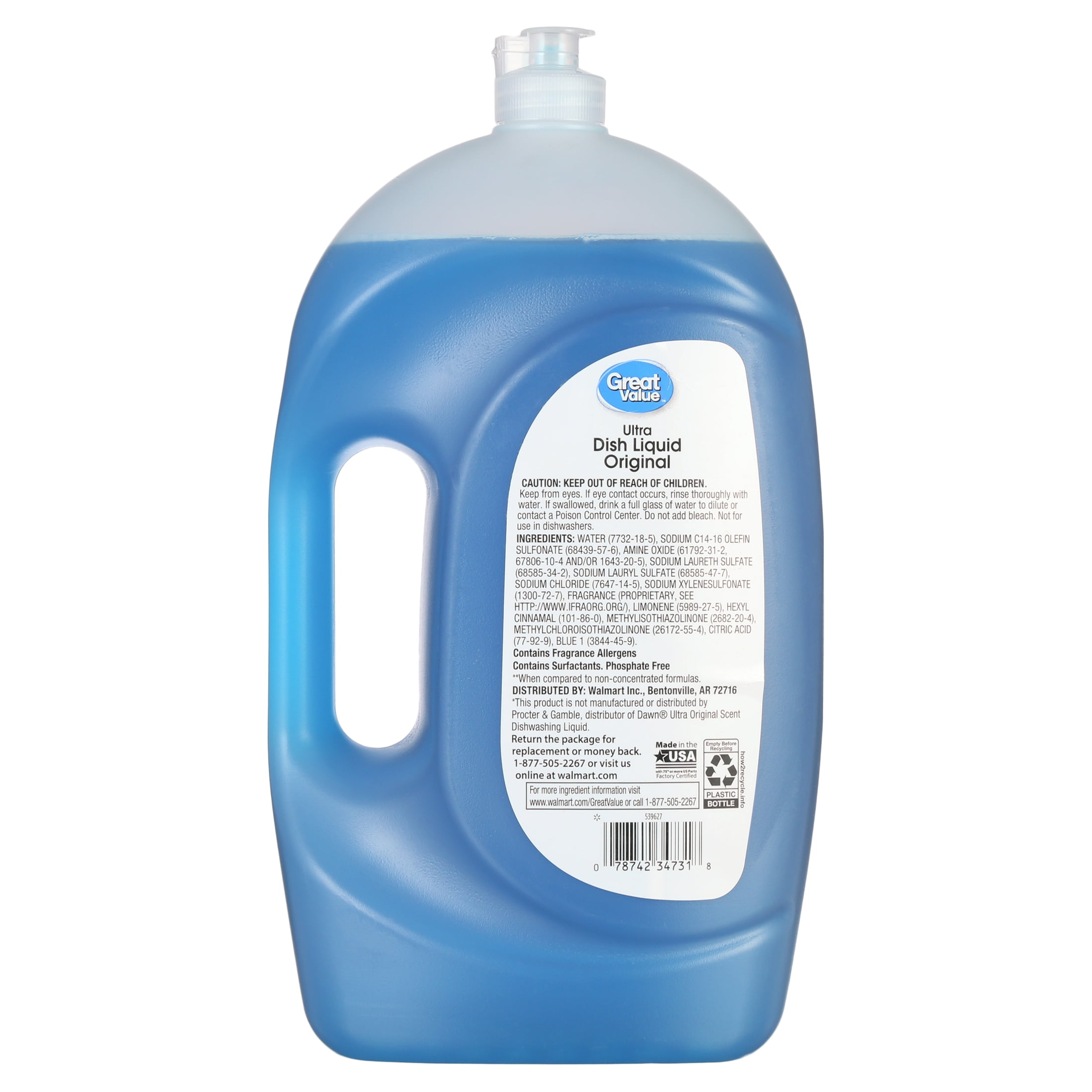 Great Value Dish Soap Ingredients at Carolyn Wilson blog