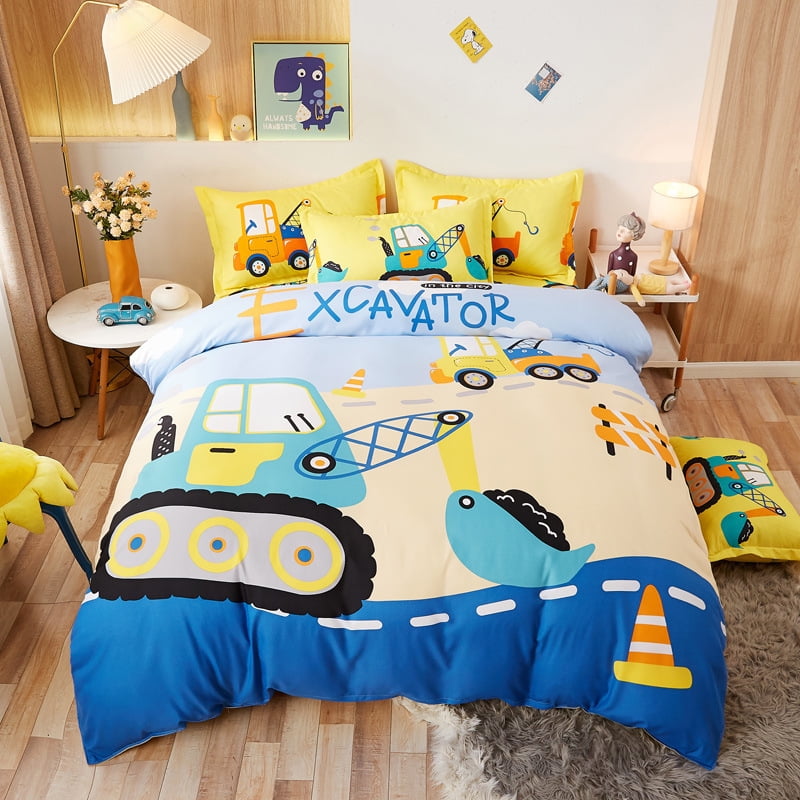 3 Pieces Cartoon Comforter Bedding Set Queen Size Fashion Bedding Bed ...