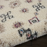 Nourison Nordic Shag Scandinavian Tribal Ivory Area Rug - Walmart.com