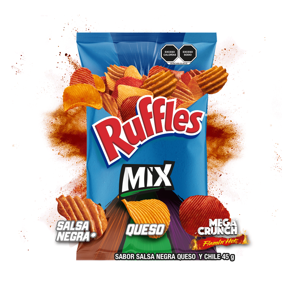 Papas fritas Ruffles mix 45 g || Bodega Aurrera Despensa a tu Casa