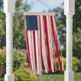 Lighted Rag American Flag Banner, Bohemian Patriotic Wall Decor with ...