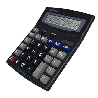 Casio HR-150TMPlus Desktop Printing Calculator, LCD 12-Digits, AC Power ...