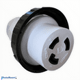 30A 125V Marine Shore Power Boat Cord Cable 50', White - 22315 ...
