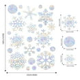 Euaioeiu Colorful Snowflake Window Stickers, Electrostatic Decorative ...
