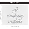 Darware Gift Certificates Available Sign, Wood Decorative Retail Store ...