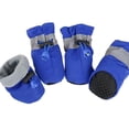Agiufgs Dog Shoes Nylon Cloth, Anti-Slip Soles with Reflective Straps ...