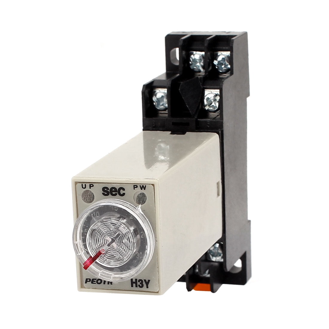 H3Y-2 110V DPDT 30S Rotary Knob 8P Terminals Delay Timer Time Relay w ...