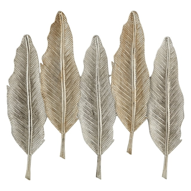 Imax Riad Silver Leaves Wall Decor Z65701 - Walmart.com