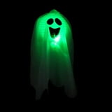 Halloween Decoration: 18in Ghost Color-Change Light-Up Hanging Paper ...