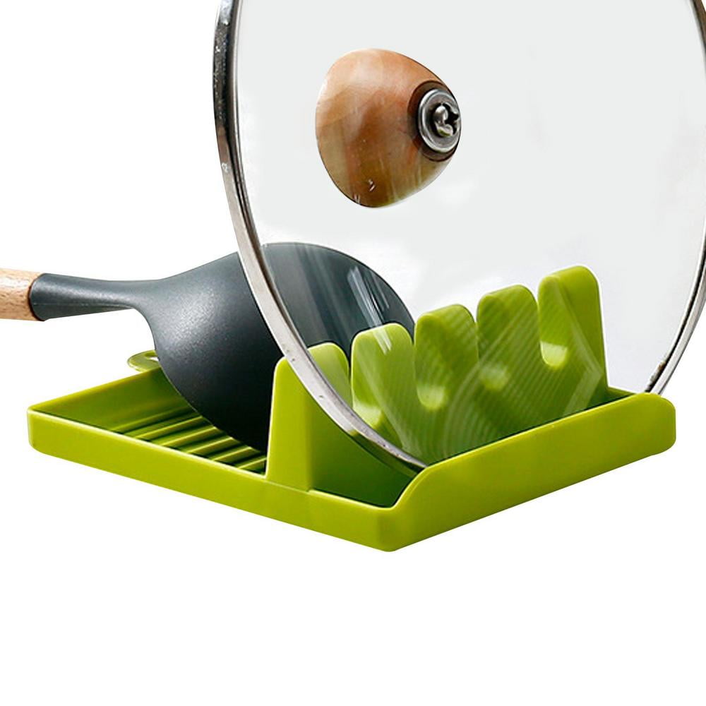 Tohuu Spoon Rest with Lid Holder Heat-Resistant Cooking Ladle Holder ...