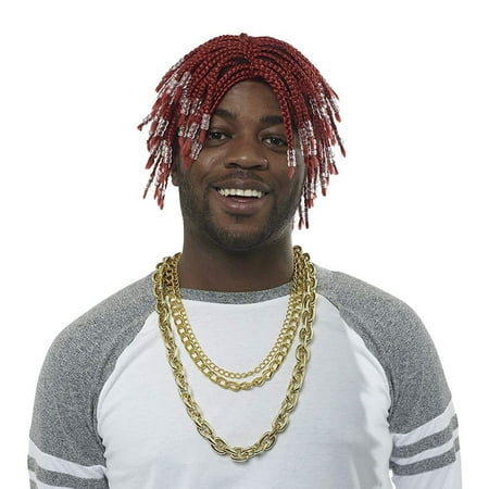 Lil Yachty Wig Red Dreadlocks Hip Hop Rapper Rap Music Braids Dreads ...