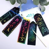 Scratch Art Bookmarks for Kids, 3 Style DIY Scratch Art Paper Magic ...