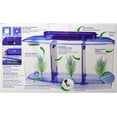 PENN-PLAX Deluxe Triple Betta Bow Tank Kit – 0.7 Gallon in Blue ...