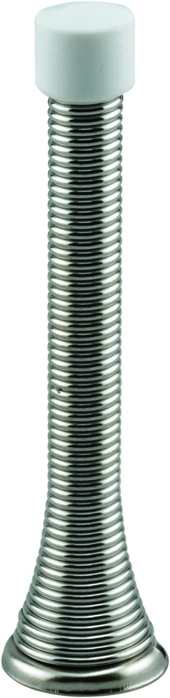 Door Stop, 4 inch Reach, Spring Steel, Chrome Plated, Heavy Duty ...