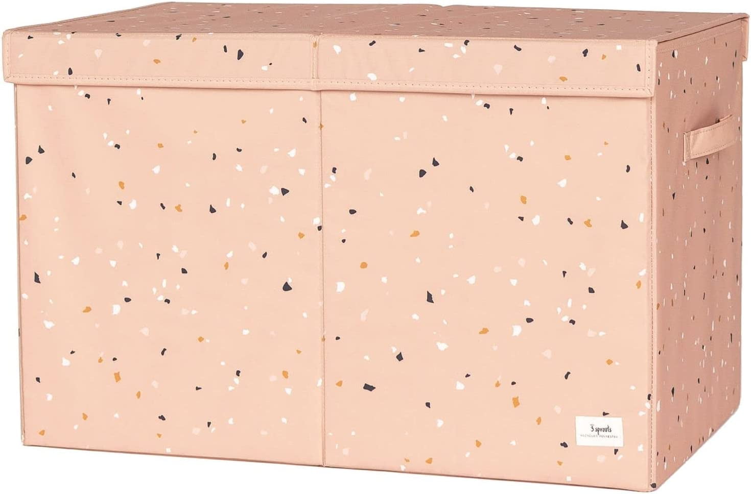 3 Sprouts Recycled Fabric Folding Chest Organizer in Clay Terrazzo ...