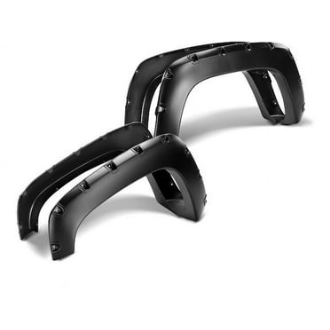 Ikon Motorsport Fender Flares, 4PC Matte Black PP, Scratch Prevention ...