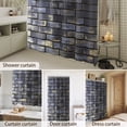 Bathroom Shower Curtain Vintage Shabby Farmhouse Brick Wall Waterproof ...