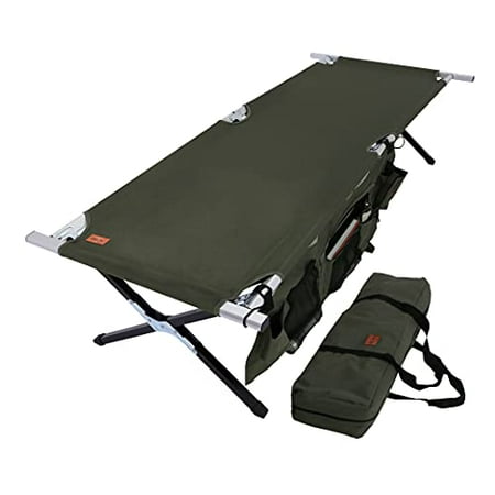 Tough Outdoors Camp Cot [Large] with Free Organizer & Storage Bag ...
