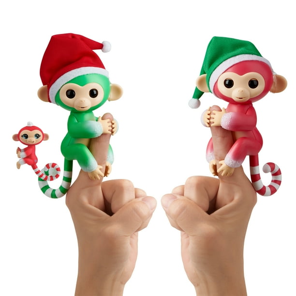 Fingerlings Interactive Baby Monkeys 2-Pack with Mini BFF - Holly ...