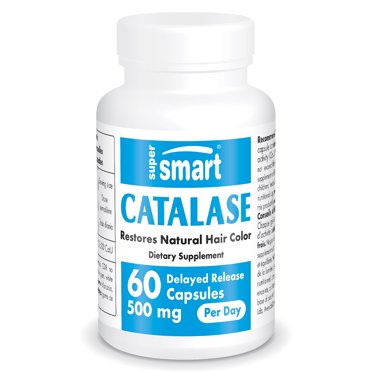 Catalase Extreme 10,000, 60 Capsules - Enzyme Replenisher, Hair ...