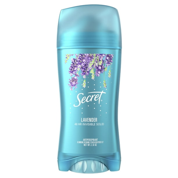 Secret Invisible Solid Antiperspirant Deodorant, Lavender Scent, 2.6 oz ...