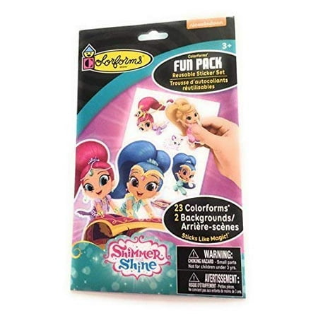 Shimmer and Shine Colorforms Fun Pack Reusable Sticker Set (23 ...