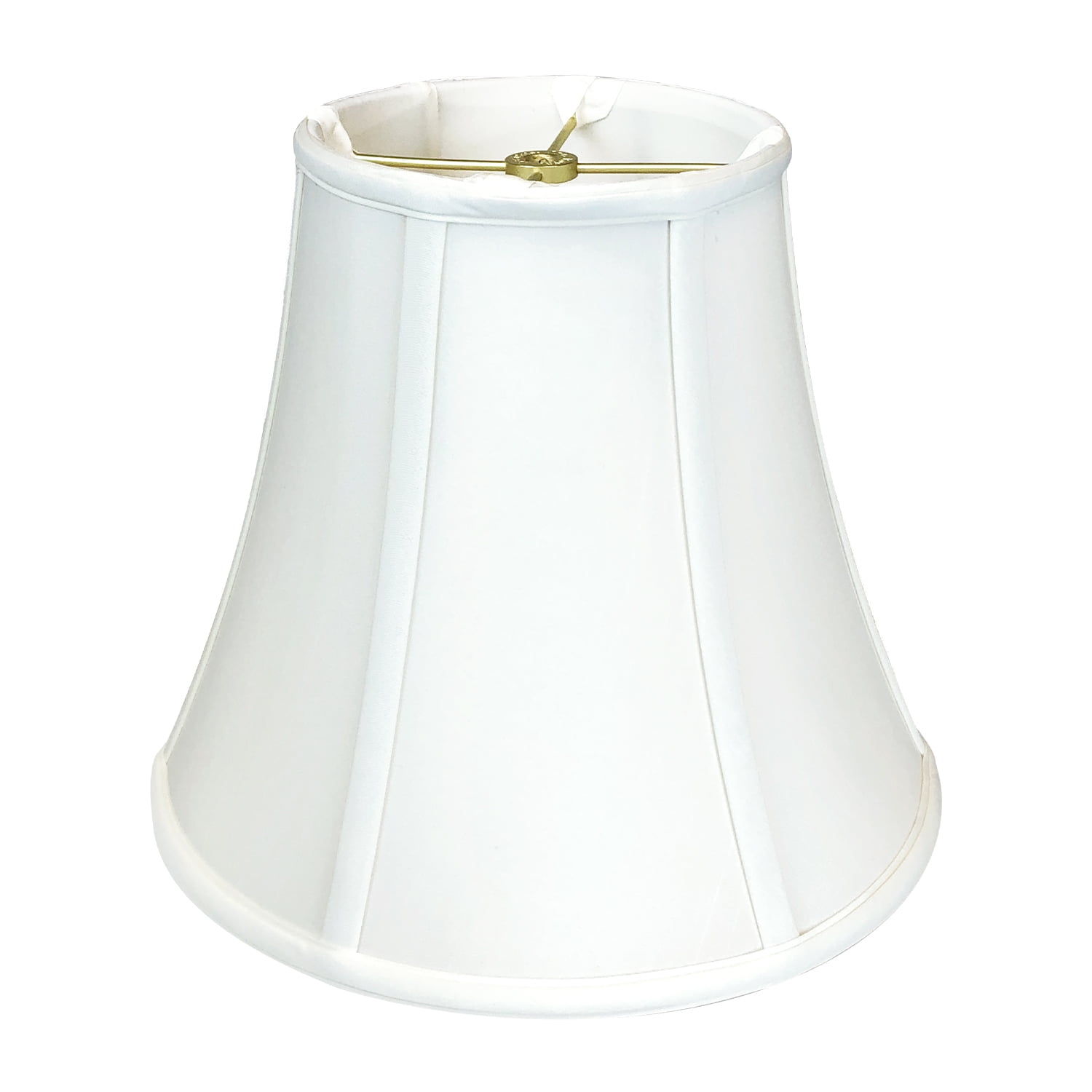 Royal Designs True Bell Basic Lamp Shade, V Notch Fitter, White, 4" x 8 ...