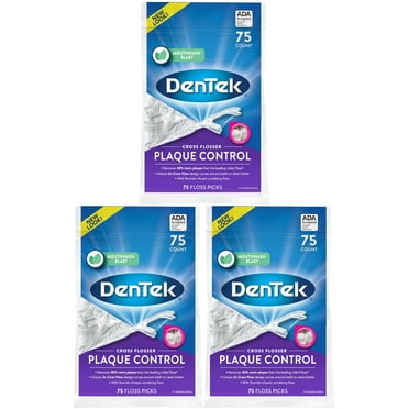 Dentek Deep Tooth Floss Picks, Complete Clean Back Teeth, Multipack, 75 ...