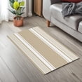Beige Striped Door Mat 18x30 Inch Modern Farmhouse Stripe Minimalist ...