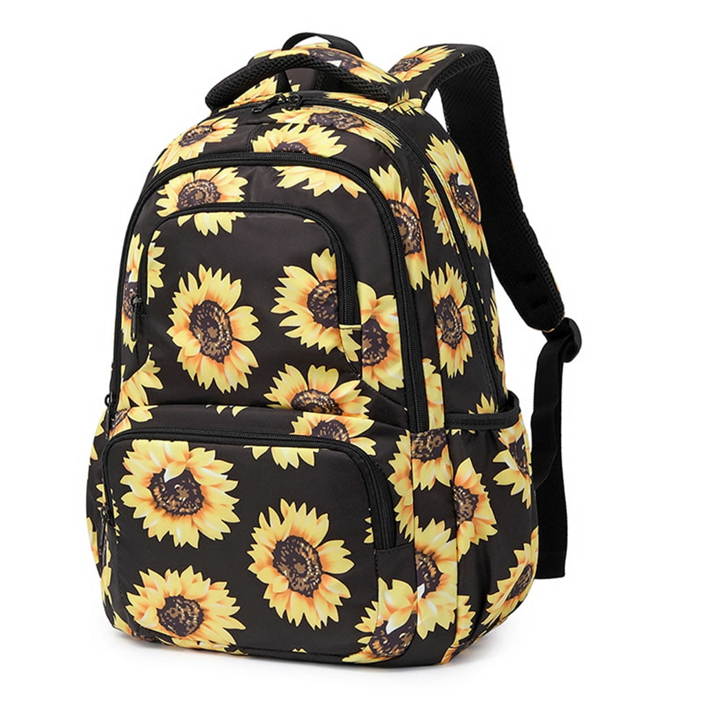 Mini Backpacks for Girls Printing Yellow Sunflower Small Backpack Women ...