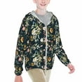 Cauagu Watercolor Floral Print Sun Protection Jacket for Teen,Full ...