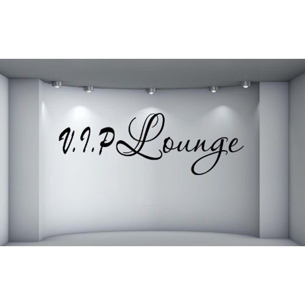 VIP LOUNGE ~ WALL DECAL, 12" X 30" - Walmart.com
