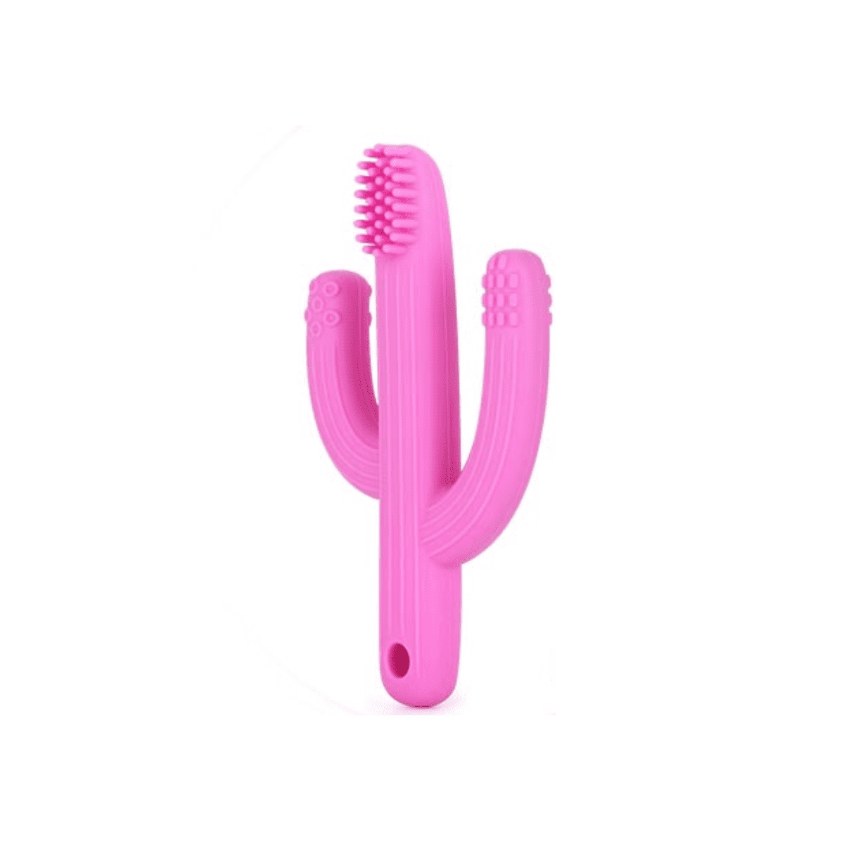 Pickle & Olive, Baby Cactus Teether Toy, Infant Training/Teething Toothbrush For Girls, Pink ...