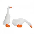 Garosa Outdoor Statues,2pc Simulated Water Duck Garden Decor Scene ...