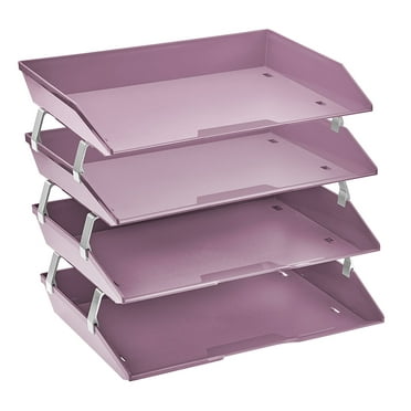 Acrimet Facility Letter Tray 4 Tiers (Clear Green Color) - Walmart.com