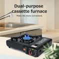 Aoresac Portable Butane Cassette Stove, 2900W Burner, 3-Layer Flame ...