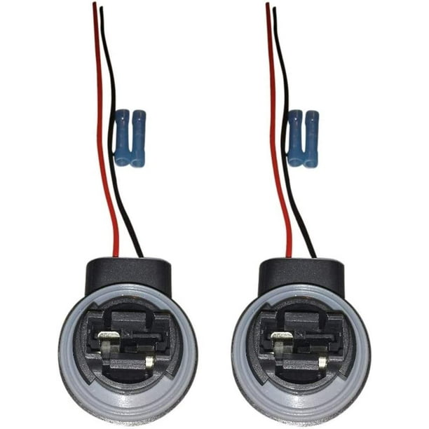 (SET OF TWO) Muzzys 3156/4156 Wire Harness Pigtail Socket for LED and ...