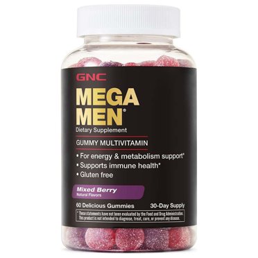 GNC Mega Men One Daily Multivitamin, 60 Tablets, Complete Multivitamin ...